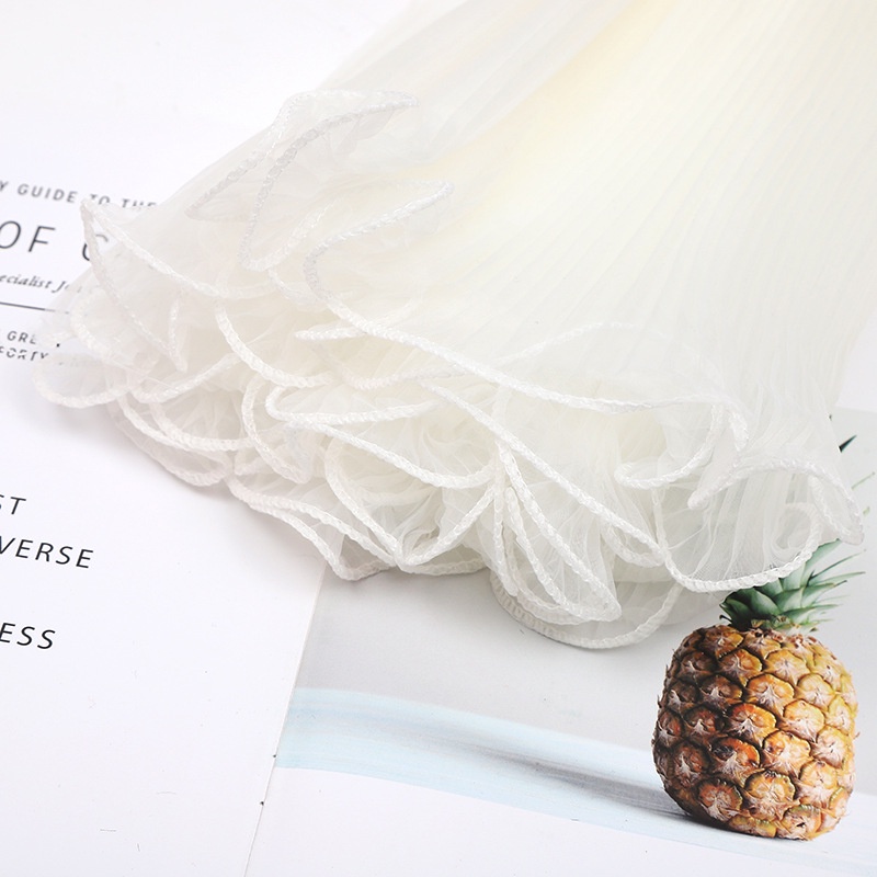 Extensible 4.5M Flower Wrapping Paper Wave Yarn Net Roll Lace Mesh ...