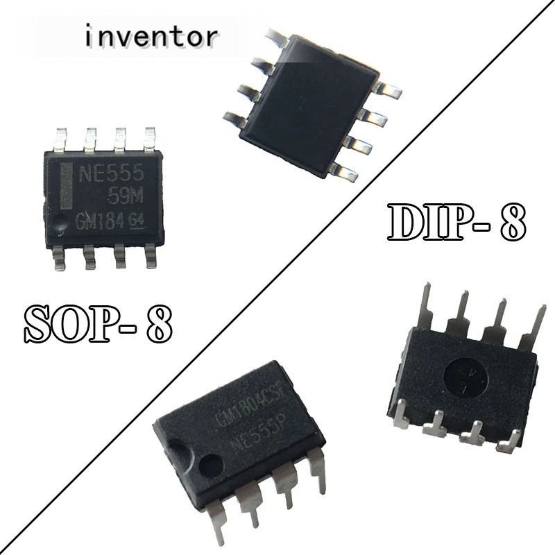 10PCS/LOT New NE555 NE555P NE555N 555 Timers DIP-8 8 Pin DIP Sockets /SOP-8 SMD NE555DR IC ...