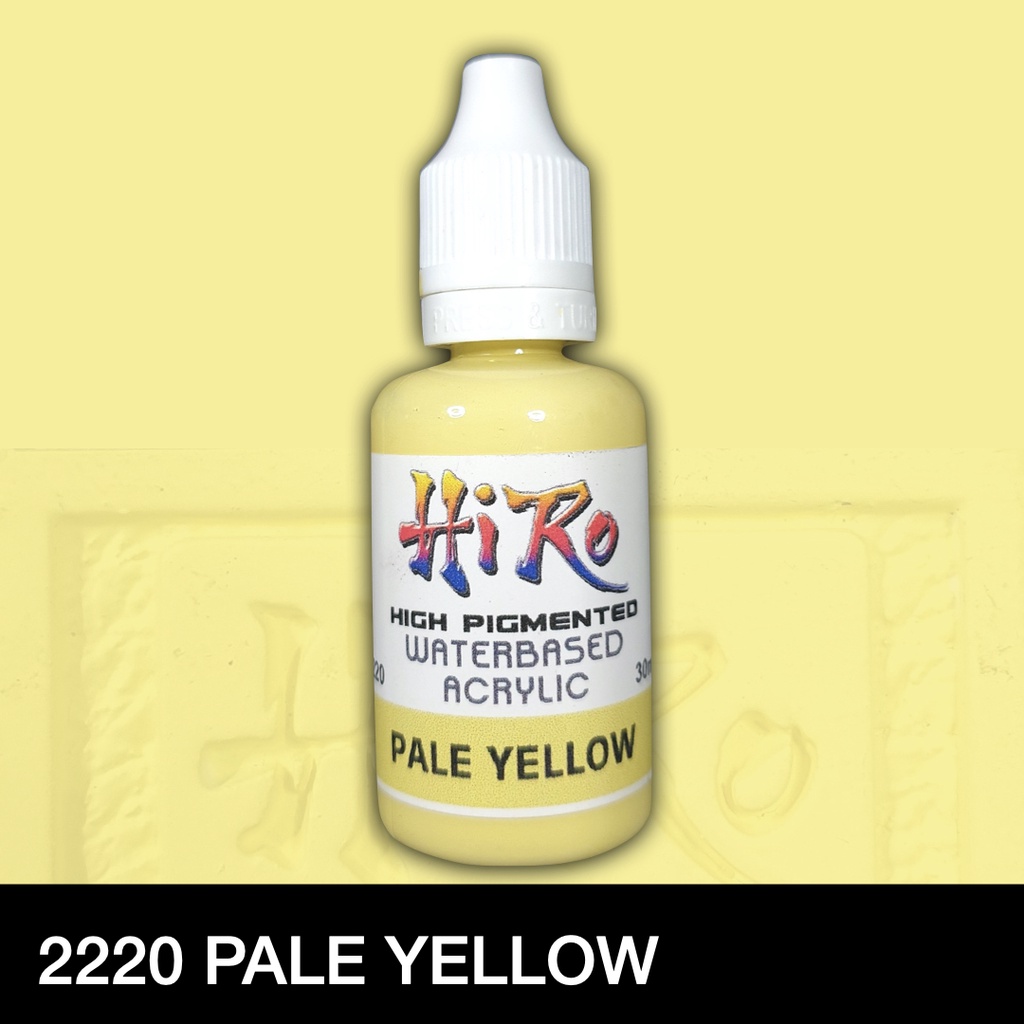 Yellow Colors by Hiro Paints High-Pigmented Waterbased Acrylic Hobby ...