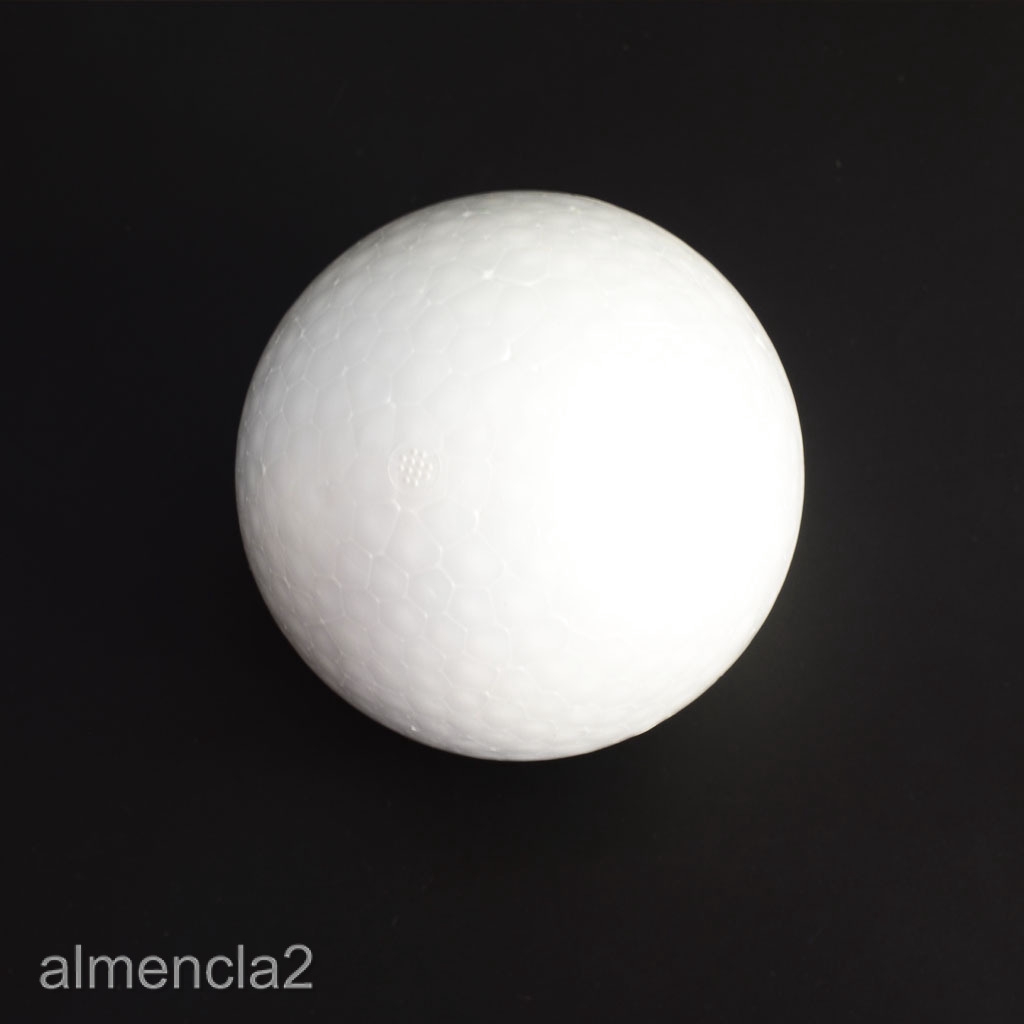 120mm White Modelling Craft Polystyrene Solid Foam Balls Spheres ...