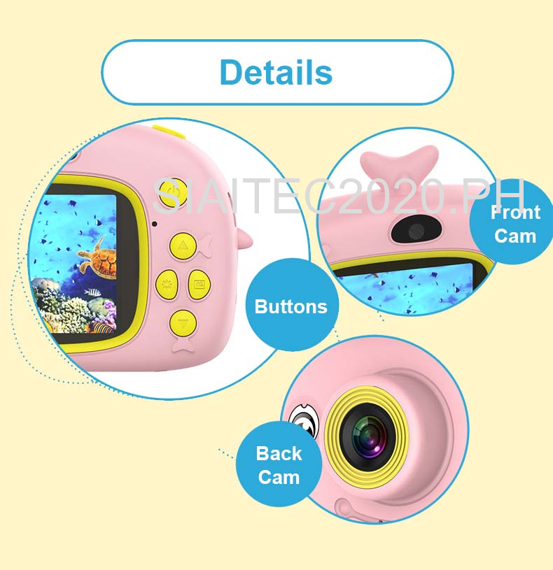 Digital Camera for Kids Toy Cam with Video Game Function 20Mp 2.0" Ips ...