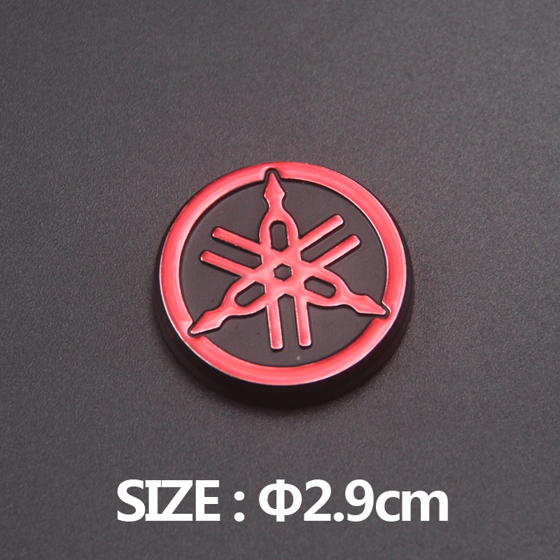 29mm Yamaha Emblem Plastic Chrome Plating 3D ABS Badge Logo motorcycle ...