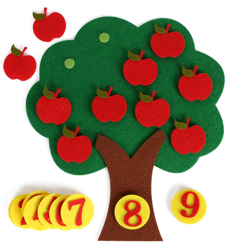 Woven Flannel Tree Tree DIY Flannel Toy Enhance Kids Learning | Shopee ...