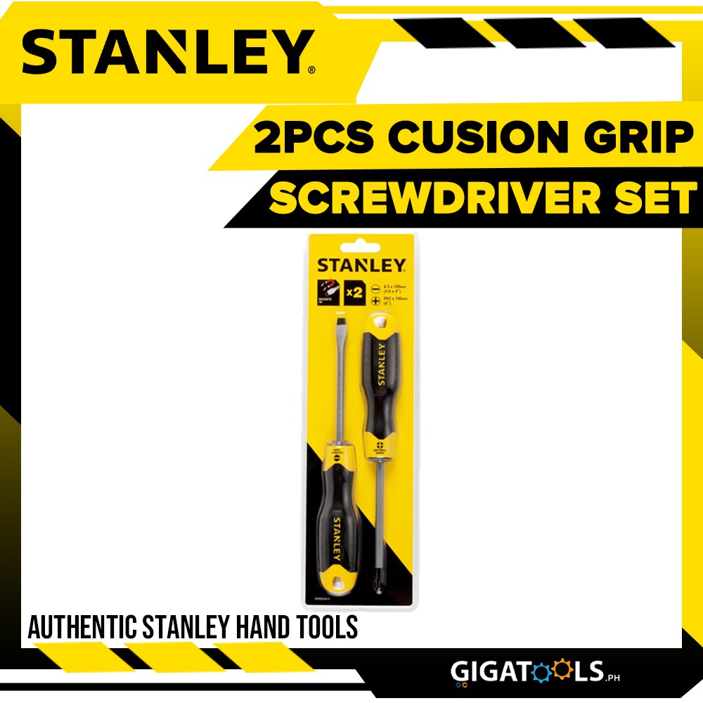 Stanley Cushion Grip 2pcs ScrewDriver Set ( Phillips & Slotted ...