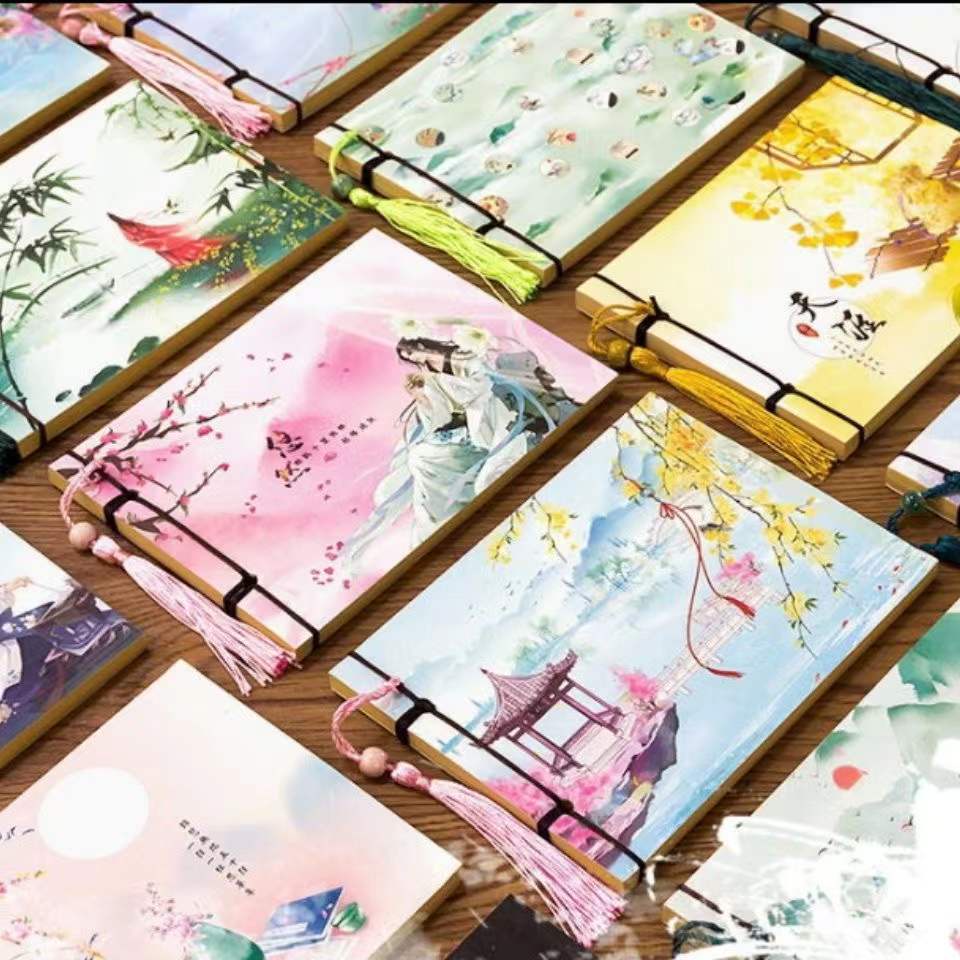 Antique Style Line-Binding Notebook Chinese Retro Time Handmade Small ...