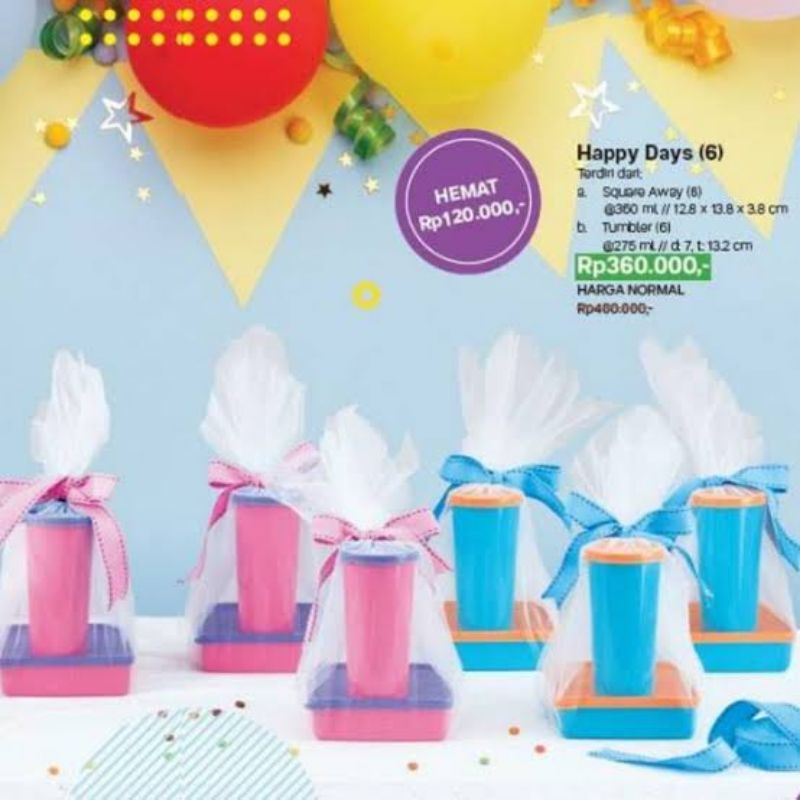 Happy Days Tupperware / Birthday parcel | Shopee Philippines