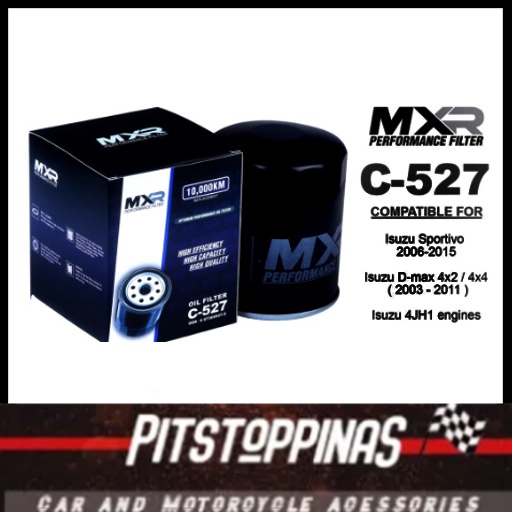 C-527 MXR OIL FILTER FOR Isuzu Sportivo 2006-2015 Isuzu D-Max 4x2 / 4x4 ...