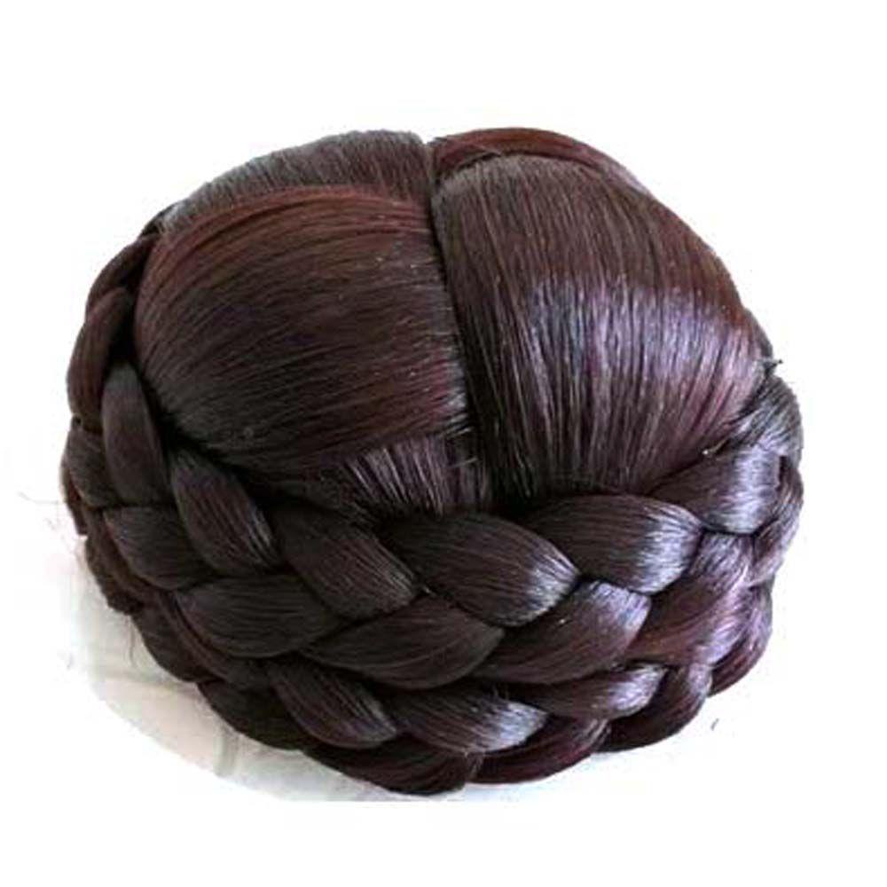 EXPEN Braided Hair Bun Natural Dancer Hair Cover False Hair Scrunchies ...