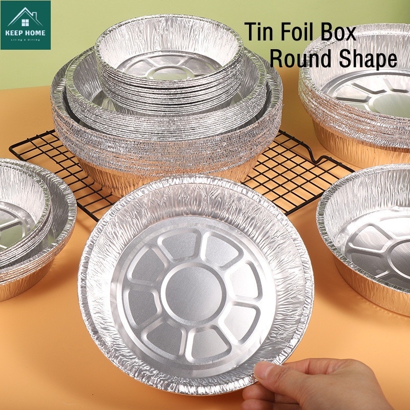 Keep Home 5pcs Aluminum Foil Tray Pan Tin Foil Lunch Box Tin Food ...