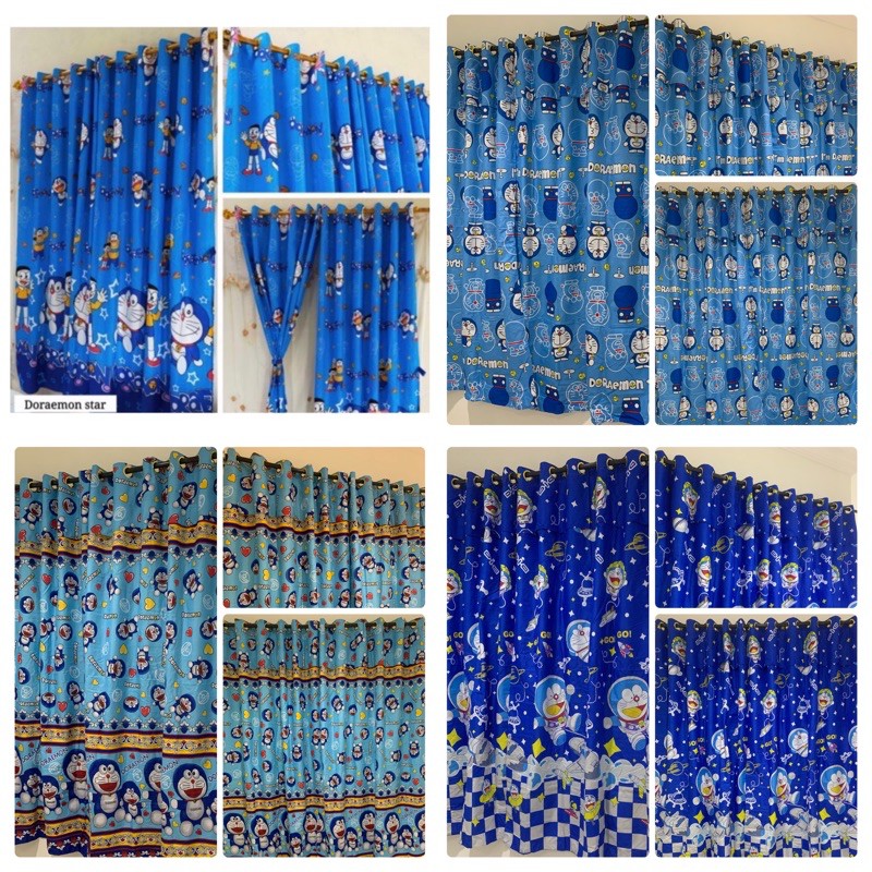 Curtain SMOKRING + PONI Character DORAEMON MIX | Shopee Philippines