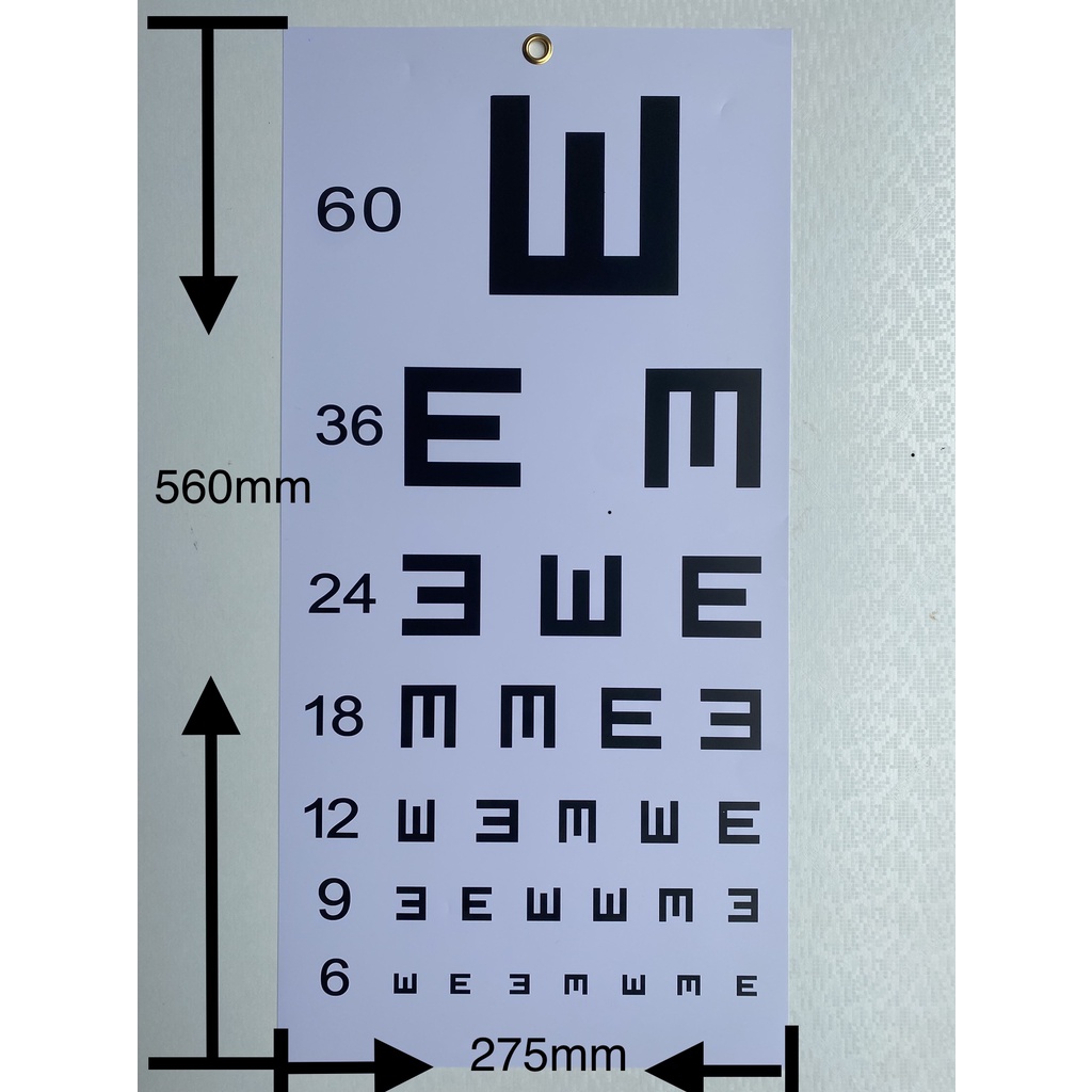Visual Chart Standard Vision Comparison Table International Standard ...