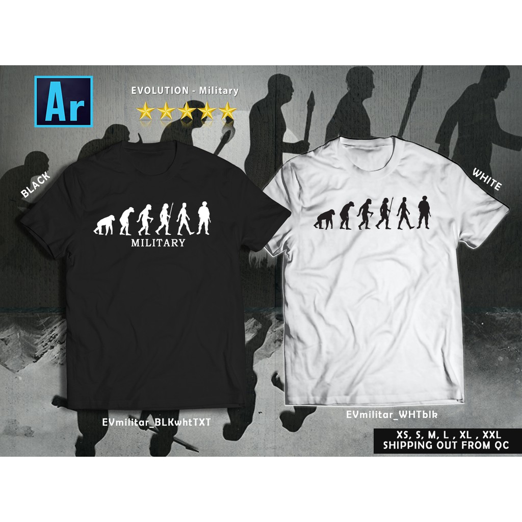 AR store Military Evolution to Profession Tshirt Unisex Soldier Shirt ...