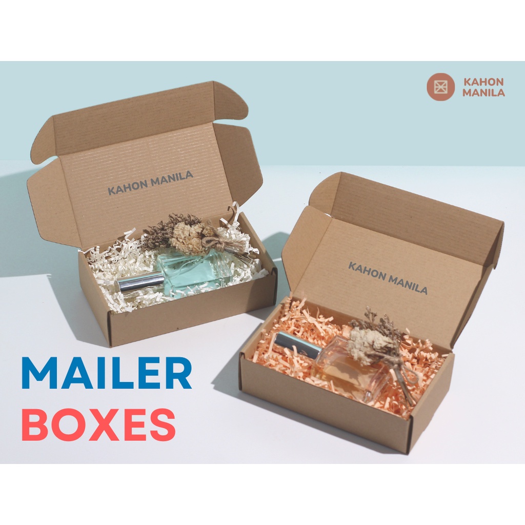 10pcs - Small to Medium - Corrugated Mailer Boxes | Shopee Philippines