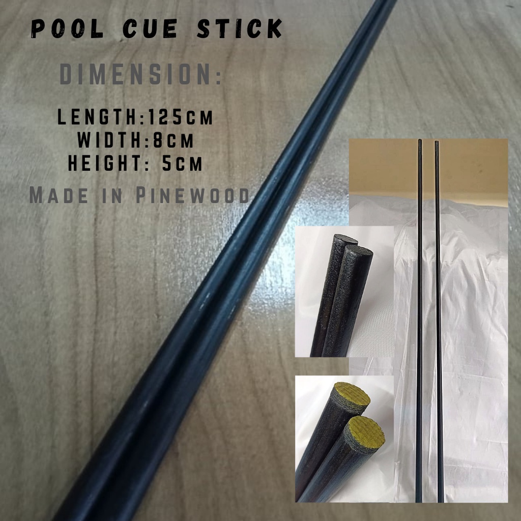 Buy 1 Take 1 Tako ng poolan (pine wood & graphite) / pool cue stick ...