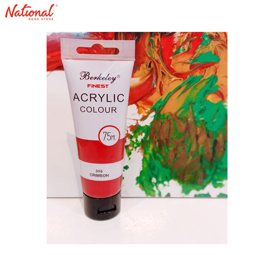 Berkeley Acrylic Color 315 75Ml Crimson National Book Store | Shopee ...