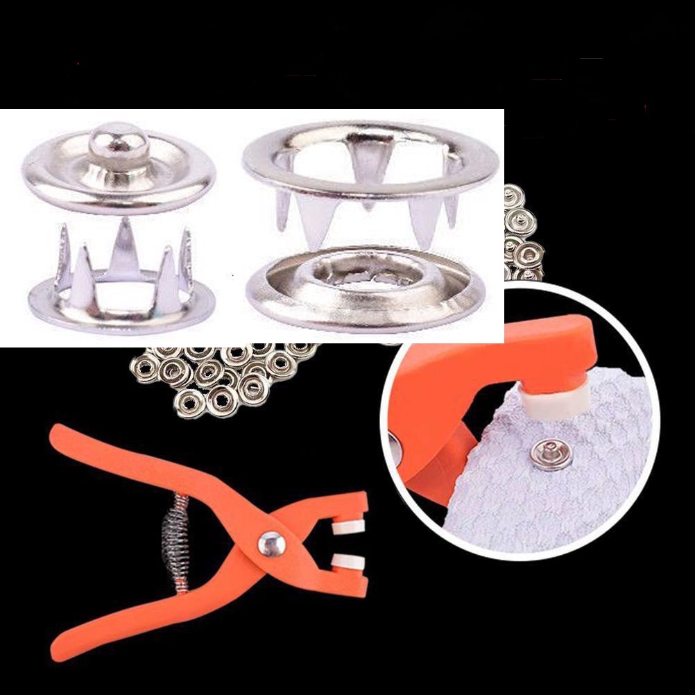 TS Snap Pliers Fastener Press Stud Button Fixing Tool Sewing Craft Kit ...