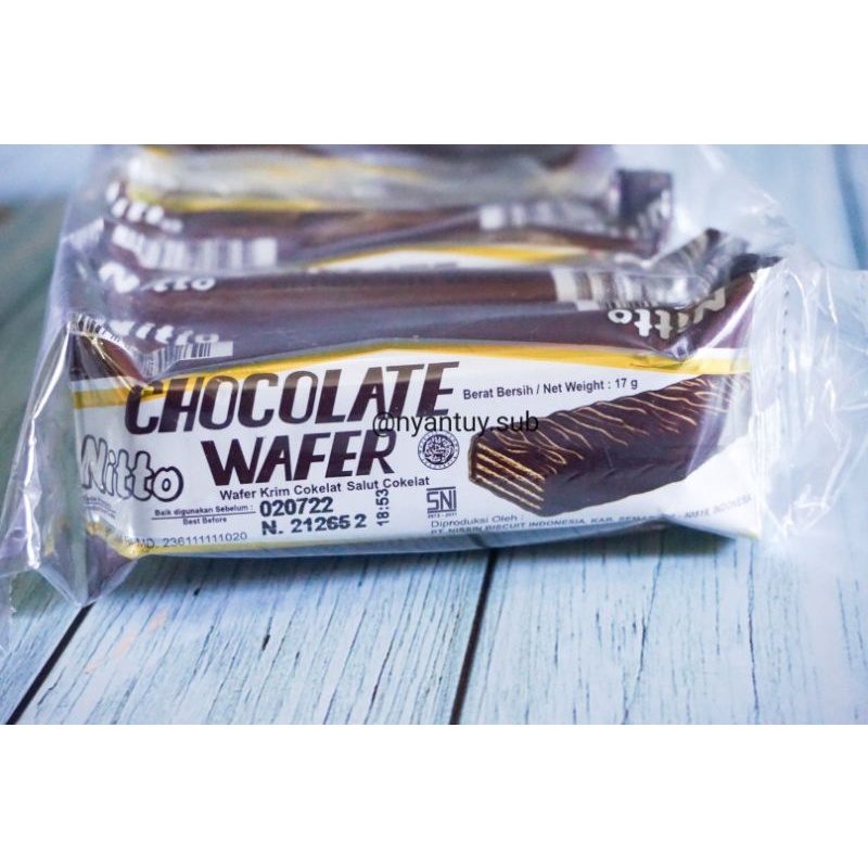 Nitto Chocolate Wafers Contents 10pc (Old School Snacks) | Shopee ...
