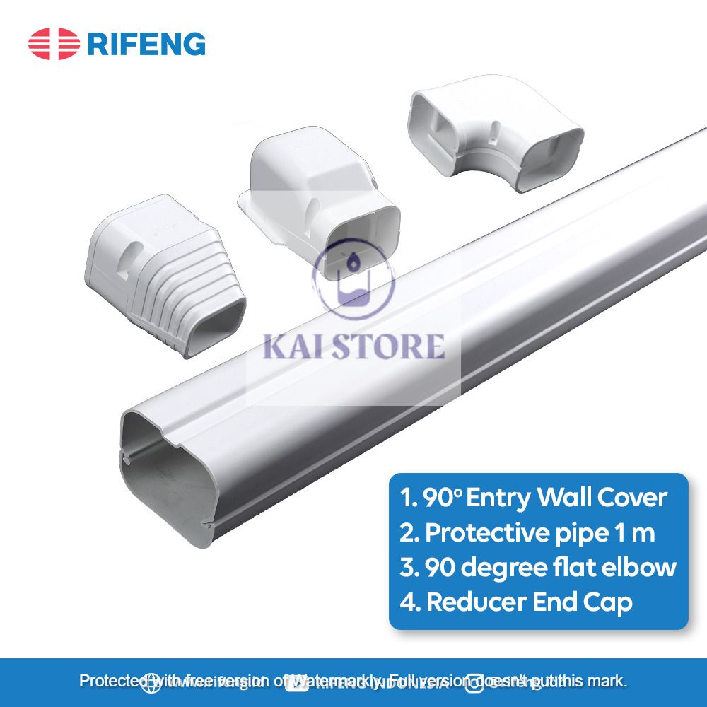 Rifeng 1 Package (90' Entry Wall Cover, Protective Pipe, 90' Flat Elbow ...