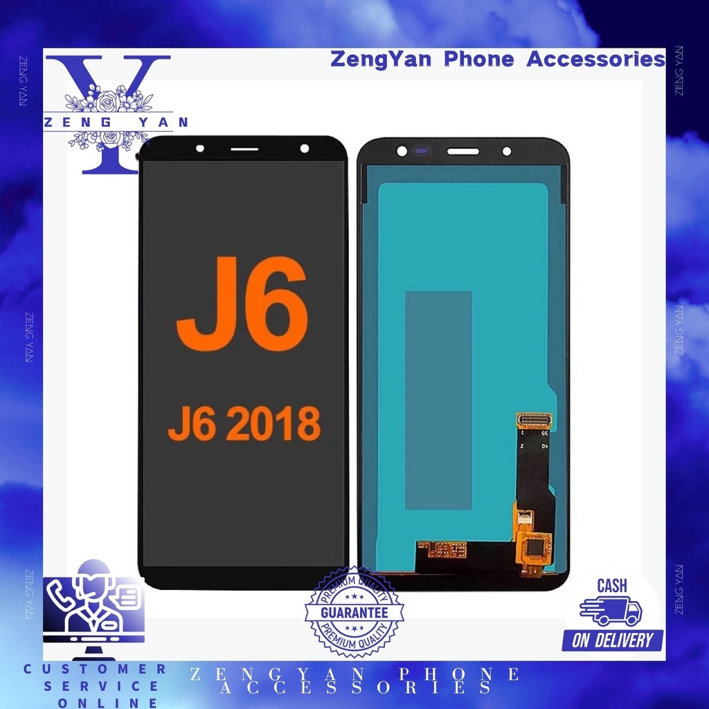 Samsung LCD Galaxy J6 2018 A600 J600 J600F J600Y LCD Touch Screen Display Frame Assembly ...