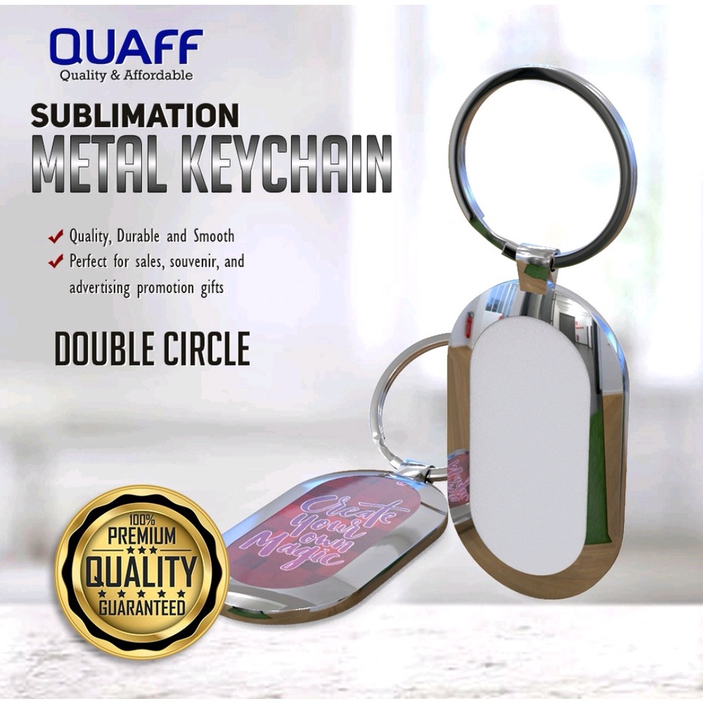 (10PCS)Sublimation Printable Blank Metal Keychain (no print) | Shopee ...