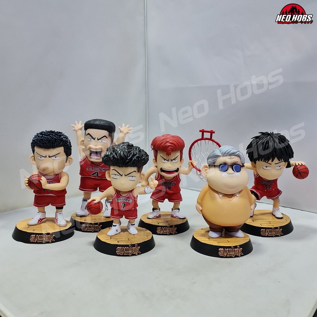 GK ES KO Slam Dunk Shohoku Chibi 6pc Set | Shopee Philippines