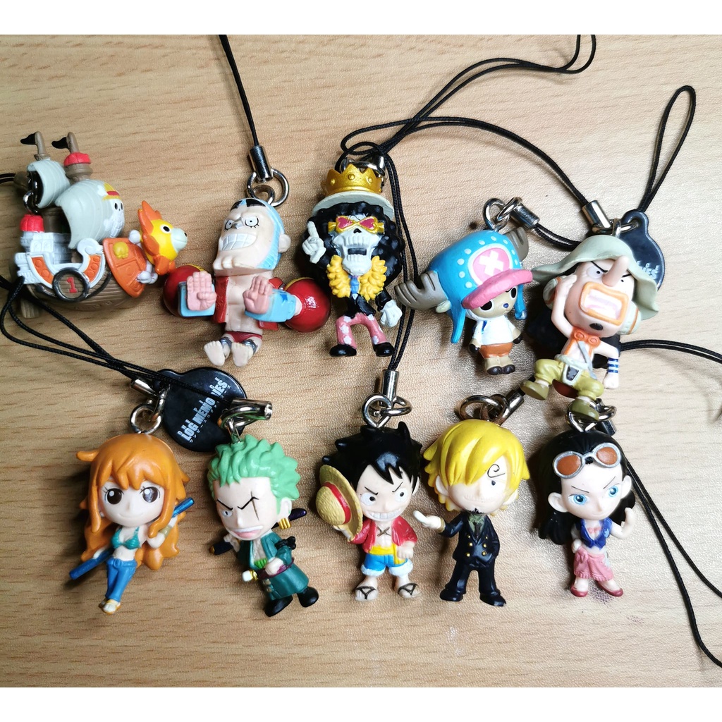 Authentic Onepiece_Strawhat Crew (SHC) + Sunny Ship Keychain Set ...