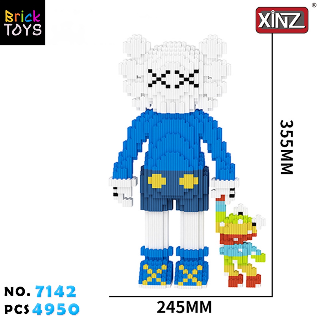 Lego Assemble Bearbrick 3D Toy Model Kaws Brick Toys | Shopee Philippines