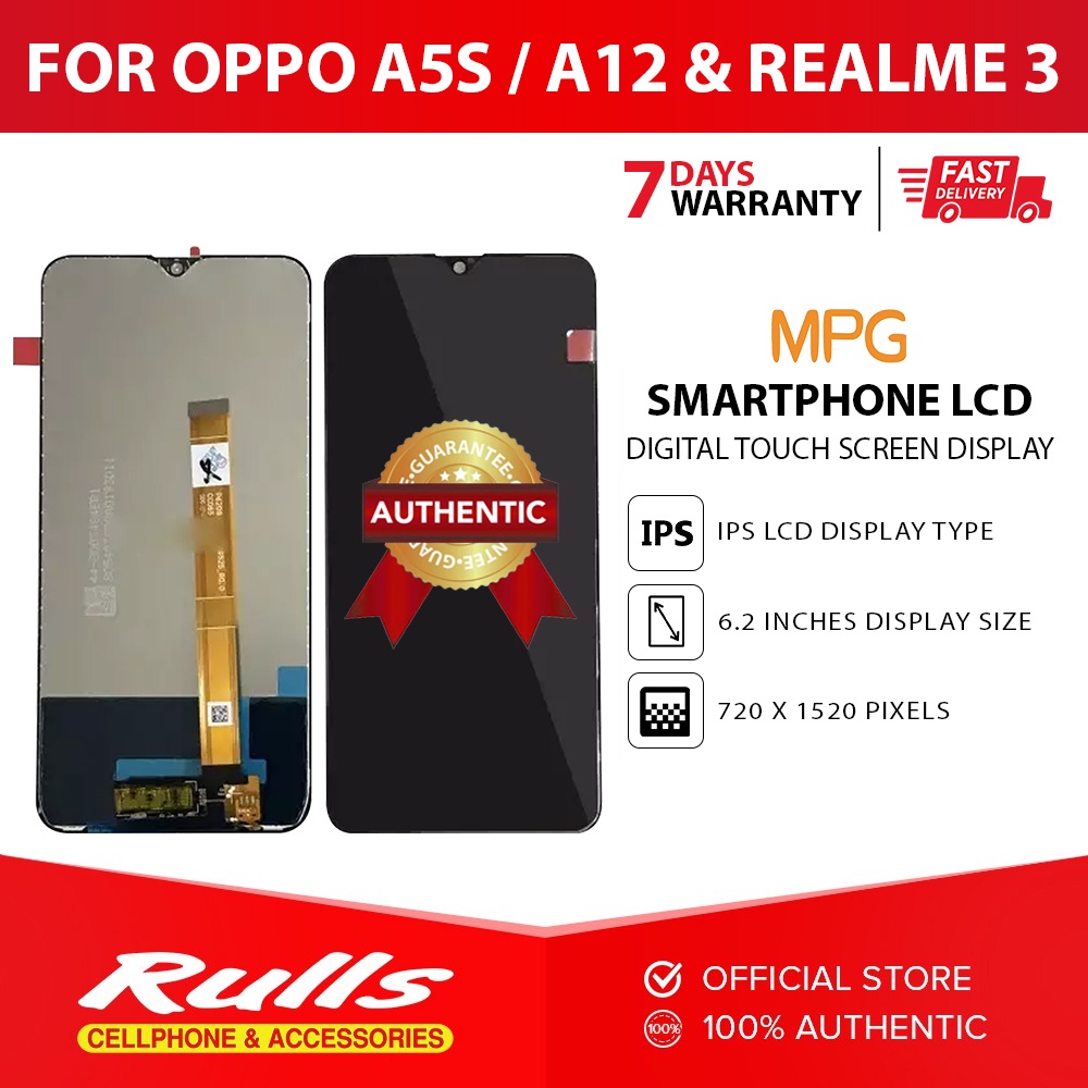 Smartphone LCD for Oppo A5s / A12 & Realme 3 Digital Touch Screen ...