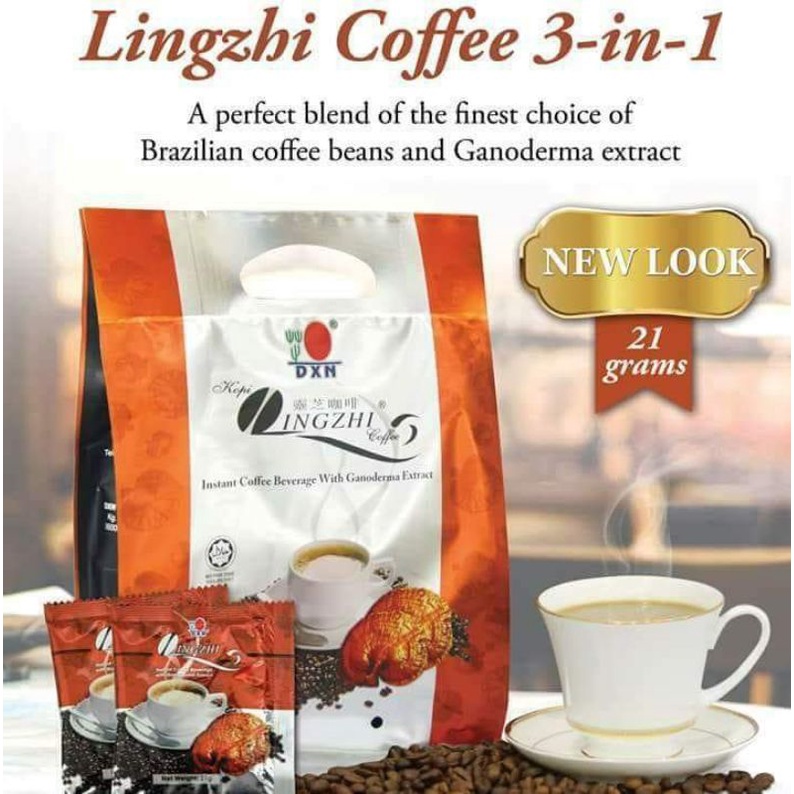 DXN 3n1 Lingzhi Coffee 21g 20 sachet | Shopee Philippines