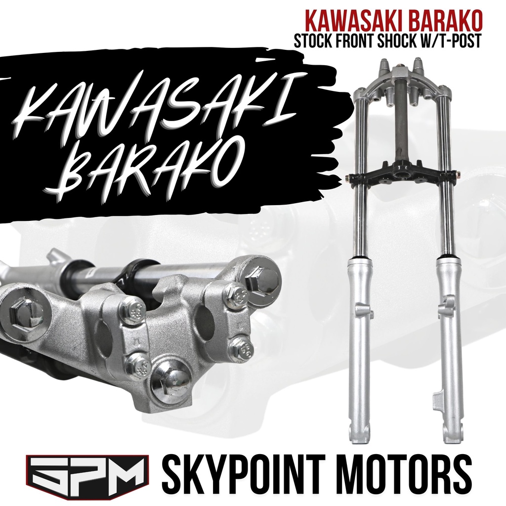 STOCK FRONT SHOCK WITH T-POST FOR KAWASAKI BARAKO 175 SHI-16 LJM (9710 ...