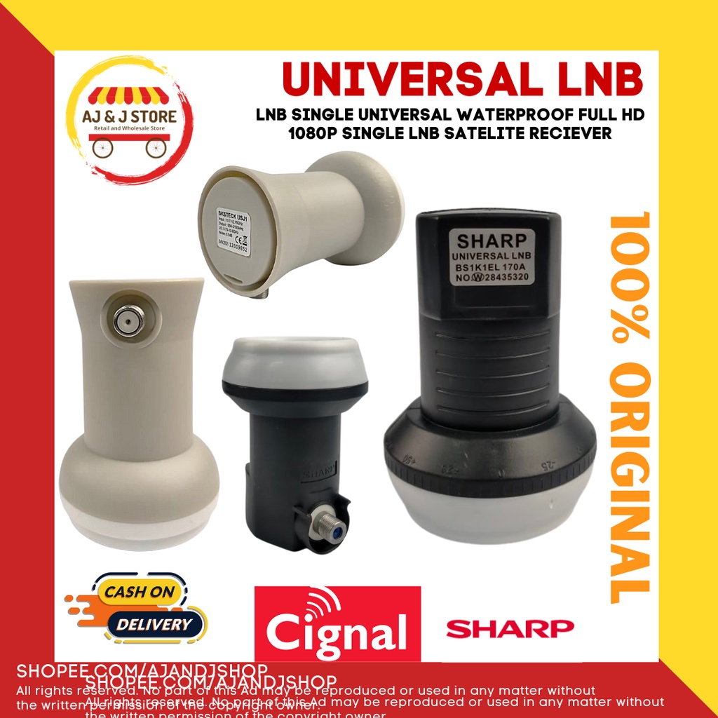 UNIVERSAL SINGLE LNB SATELITE RECEIVER (ALL UNITS) + FREEBIE | Shopee Philippines