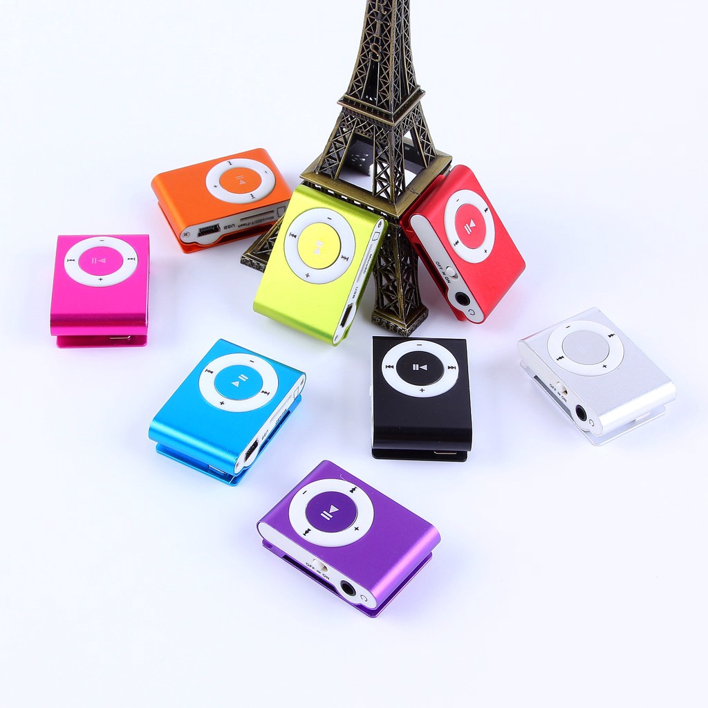 Mini Portable MP3 Player Clip MP3 Player Sport Colorful TF Card Mp3 ...