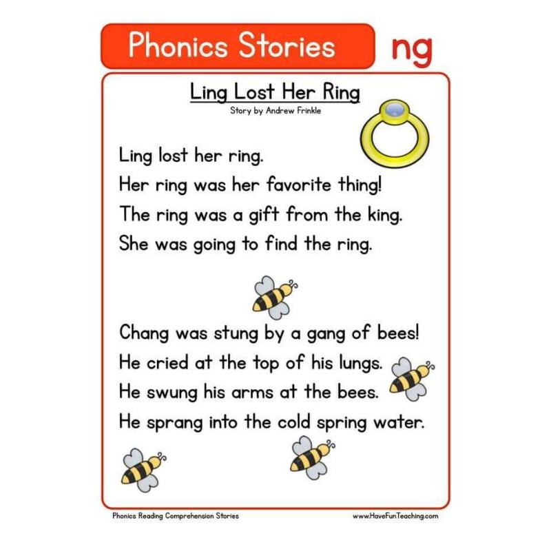 Phonics Stories For kinder and grade 1 *30 pages* | Shopee Philippines