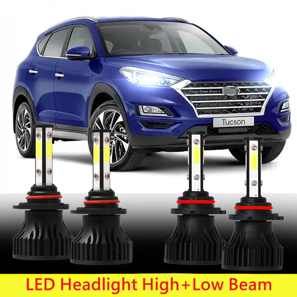 For Hyundai Tucson 2016 2017 2018 Front LED Headlight Bulbs Kit High ...