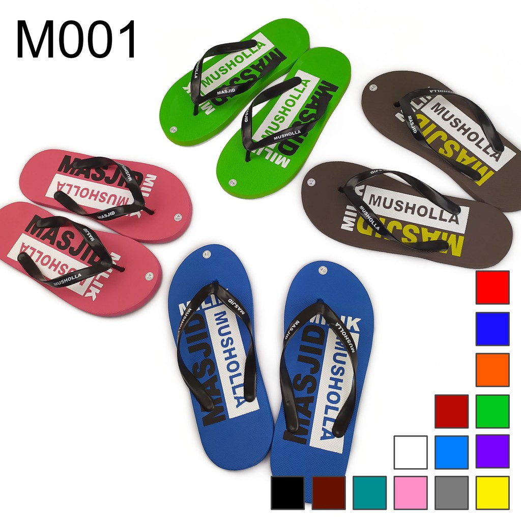 Mosque Prayer Waqf Sandals (9 PAIRS) | Mosque Wudhu Spon Teplek Flip ...