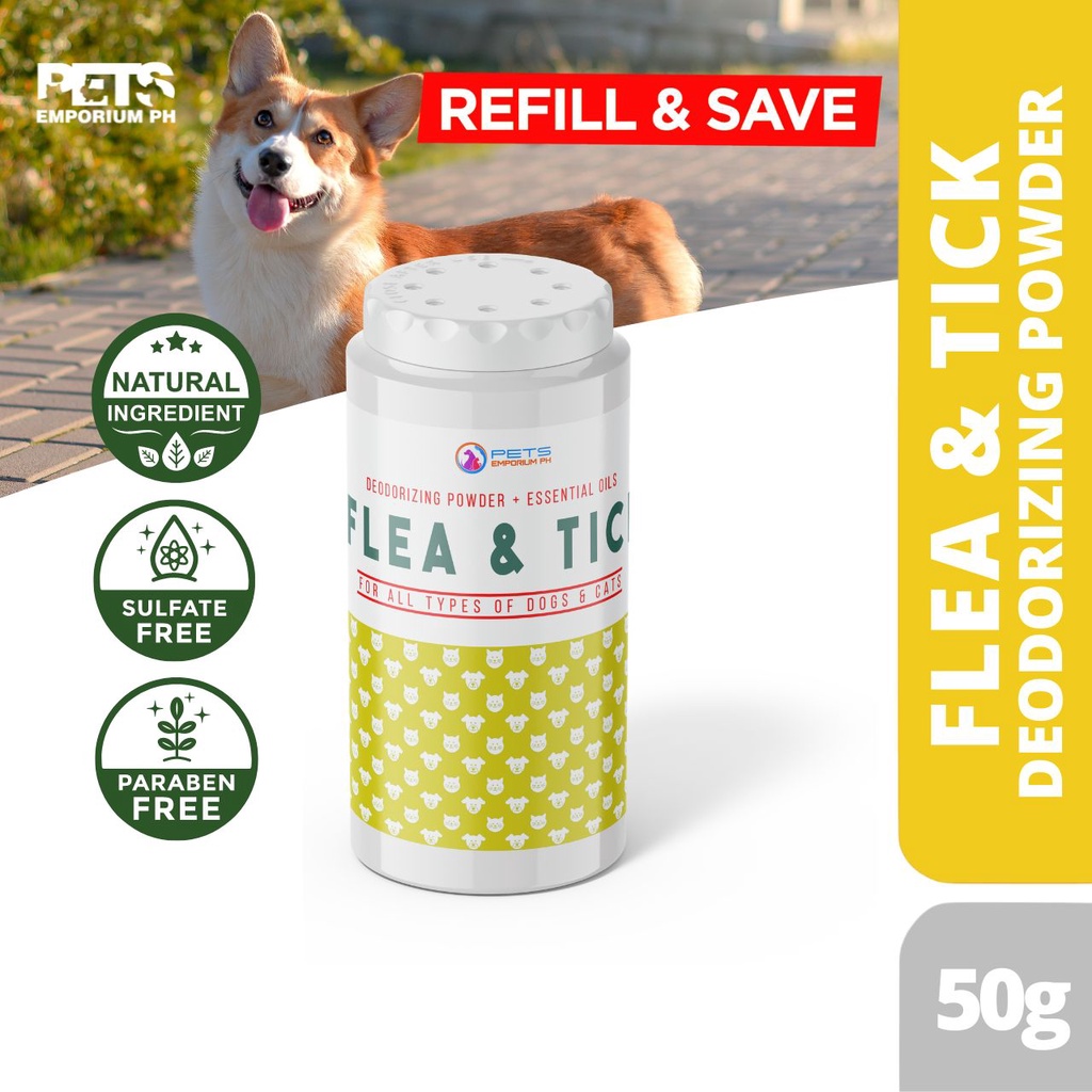 Pets Emporium Powder Flea and Tick for Dogs and Cats Sulfate and ...