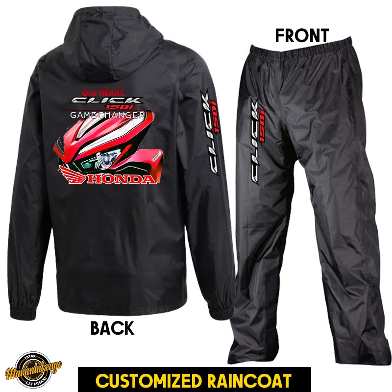 Honda ADV 150 Customized Raincoat Motorcycle Rider Water Proof Unisex ...
