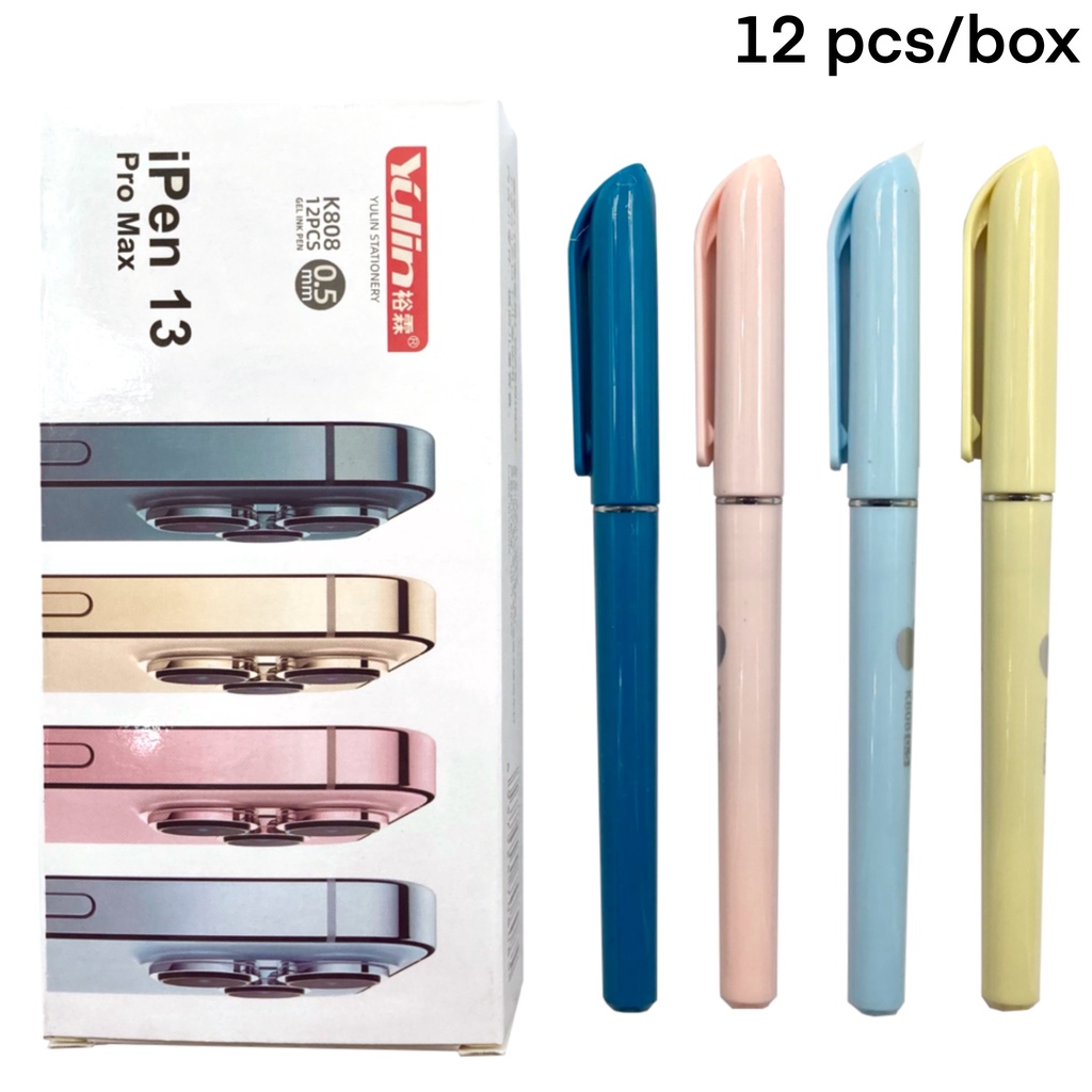Yulin iPen 13 Ballpen Gelpen (12pcs) Ball Pen Gel Pen 0.5 mm Black Ink ...