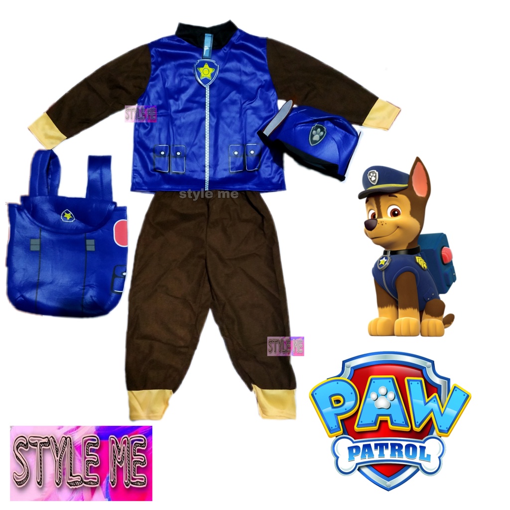 Paw Patrol Chase Costume Cosplay Roleplay Birthday Party or Any Special ...