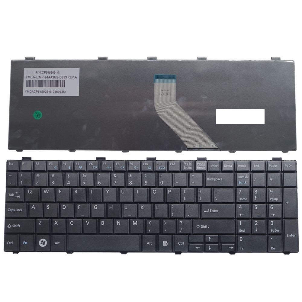 2021 New US Keyboard For Fujitsu Lifebook AH530 AH502 AH531 NH751 A530 ...