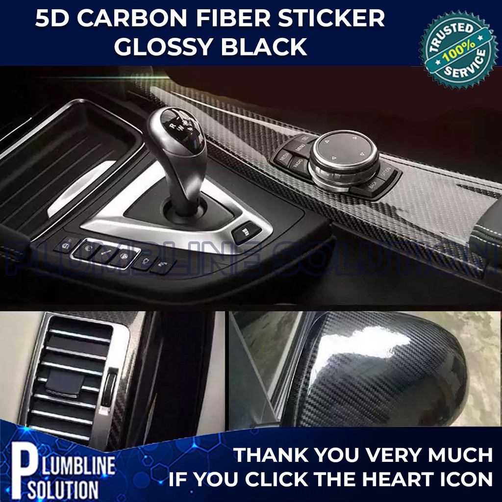 5D Carbon Fiber Sticker for Car Motorcycle Auto Decals Wrap Sticker ...