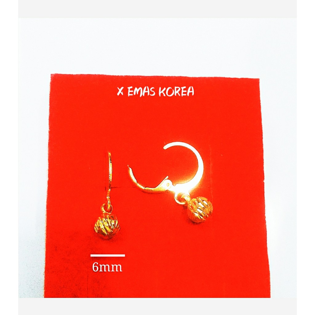 Subang boba Emas bangkok earring golden plated | Shopee Philippines