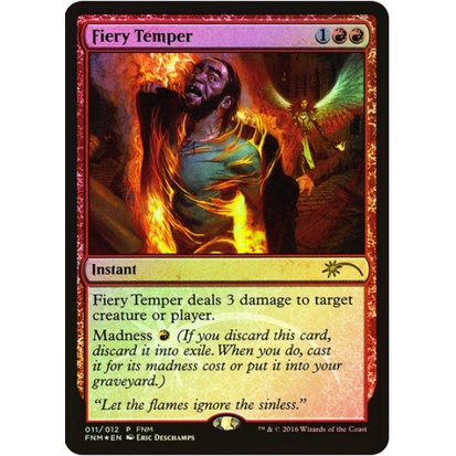 Magic the Gathering | Fiery Temper | Shopee Philippines
