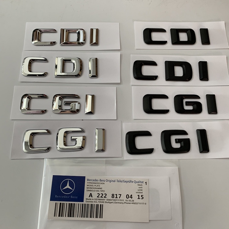 Mercedes-Benz C-Class E-Class S-Class CGI CDI Letter Label Car Sticker ...
