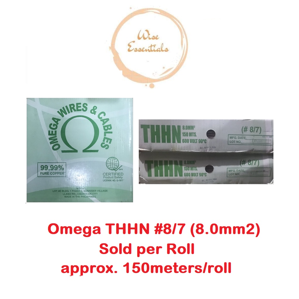 OMEGA THHN #8/7 Electrical Wire | Shopee Philippines