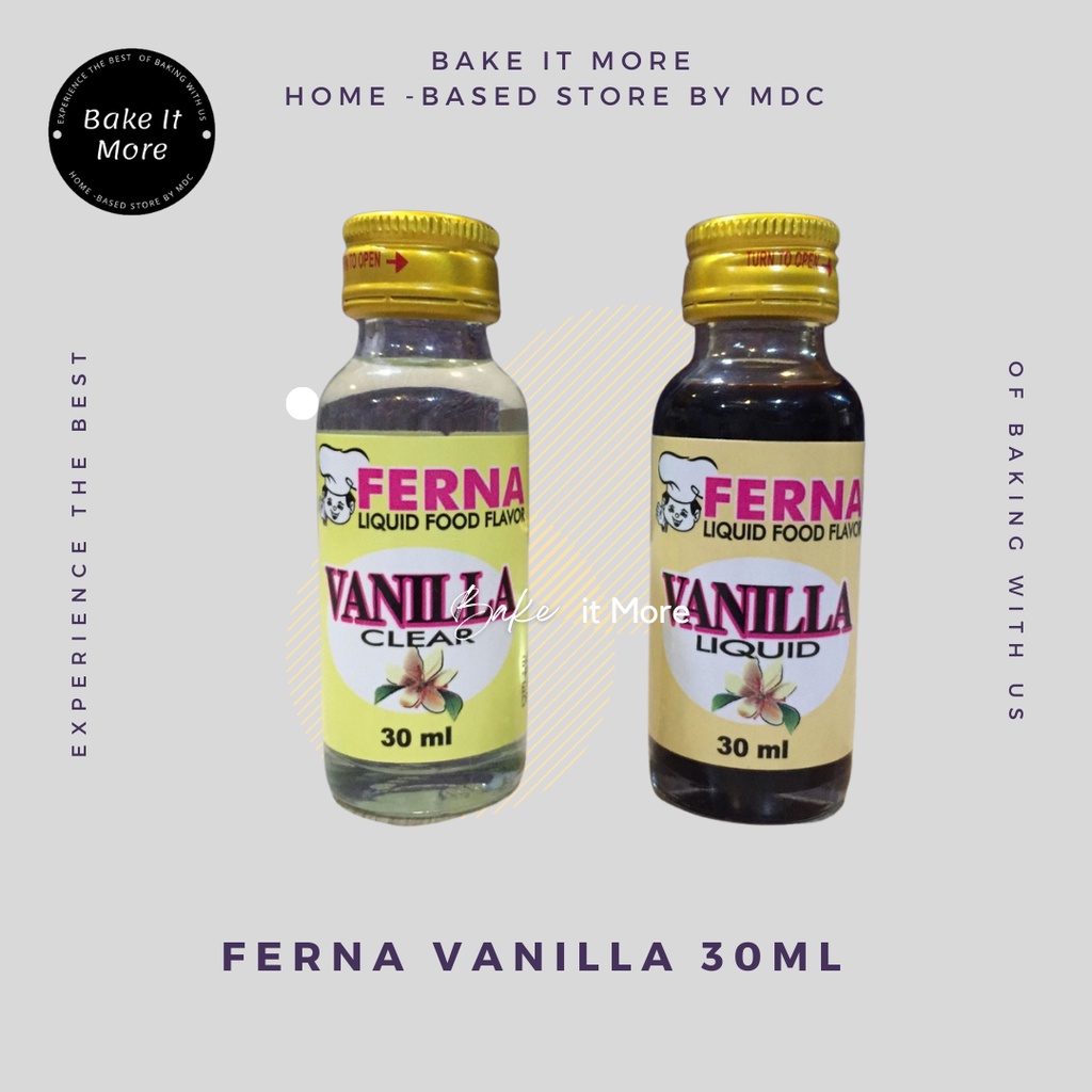 Ferna Vanilla Clear | Brown 30ml | Shopee Philippines