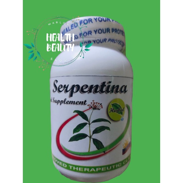 SERPENTINA FOOD SUPPLEMENT ( POWER HERBS 90 CAPSULE) | Shopee Philippines