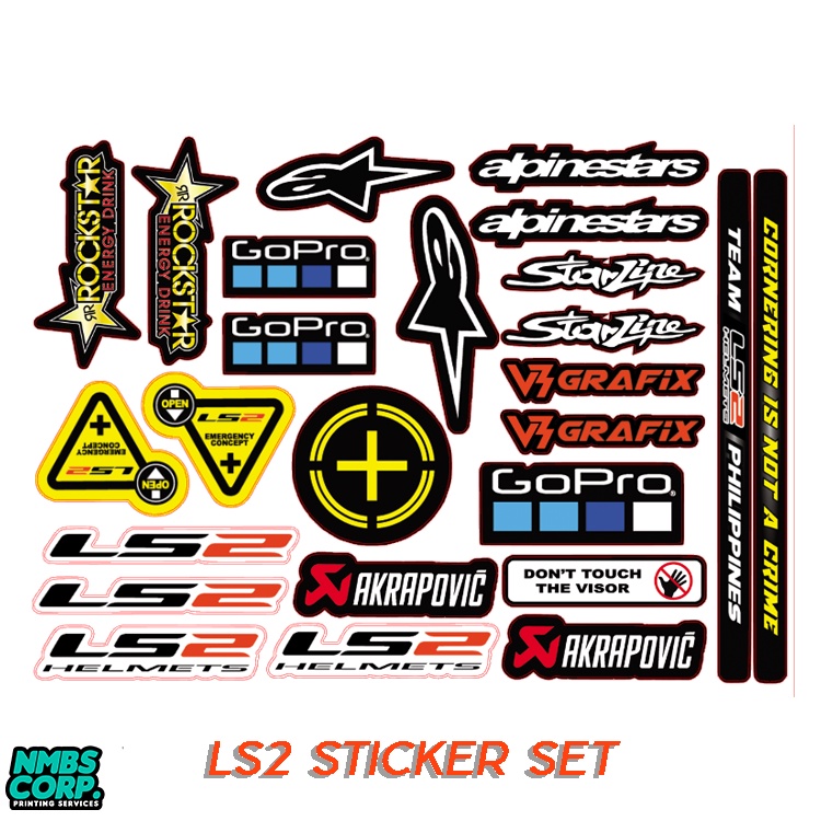 LS2 HELMET VISOR STICKER | Shopee Philippines