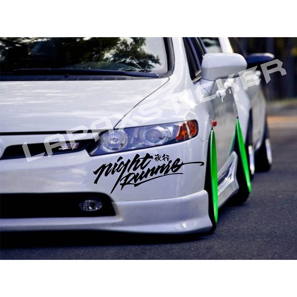 Car body sticker night runner 1 cutting sticker | Shopee Philippines