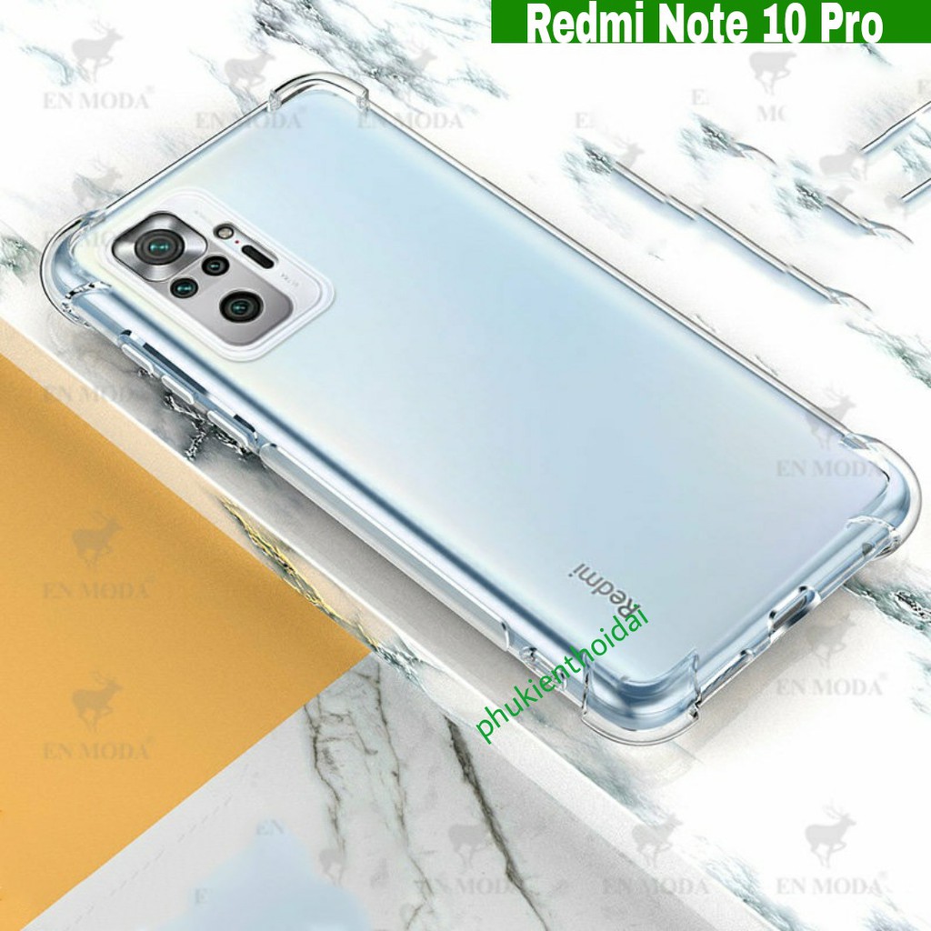 REDMI NOTE 10 PRO TRANSPARENT FLEXIBLE CASE WITH 4 CORNERS TO REDUCE ...